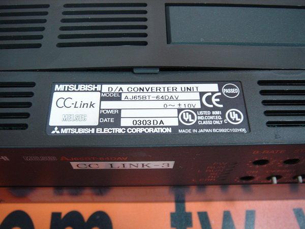 Mitsubishi D/A CONVERTER UNIT AJ65BT-64DAV::::裕益科技有限公司::::Mitsubishi ...