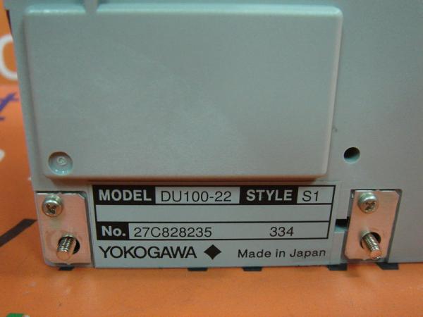 YOKOGAWA DU100-22-S1 DCV/TC/RTD IN::::裕益科技有限公司::::YOKOGAWA,DU100-22-S1
