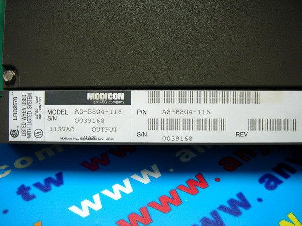 MODICON AS-B804-116 OUTPUT MODULE 16POINT 115VAC 2AMP DISCRETE(更多PLC產品)::::裕益科技有限公司::::MODICON ...