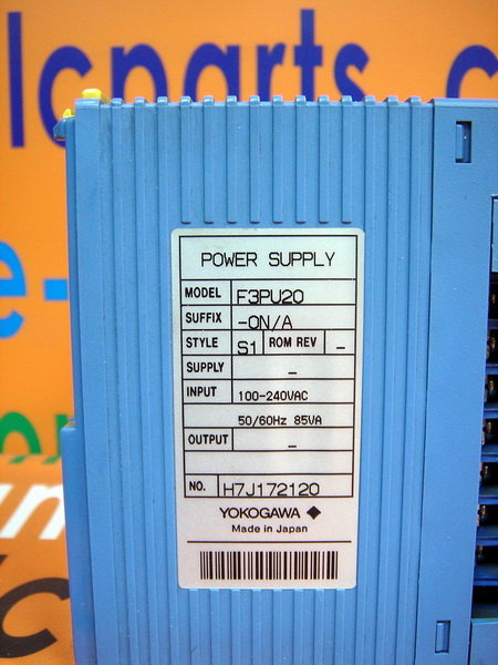 YOKOGAWA PLC F3PU20-0N/A POWER SUPPLY::::裕益科技有限公司::::YOKOGAWA,PLC ...