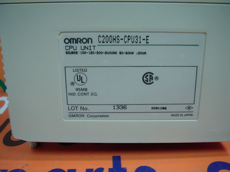 OMRON C200HS-CPU31-E::::裕益科技有限公司::::OMRON,C200HS-CPU31-E