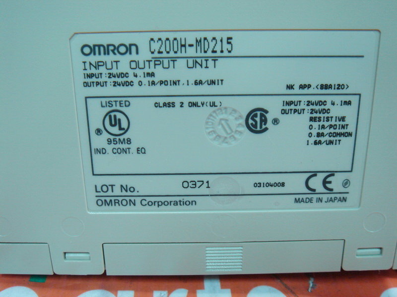 OMRON INPUT OUTPUT UNIT C200H-MD215::::裕益科技有限公司::::OMRON,C200H-MD215