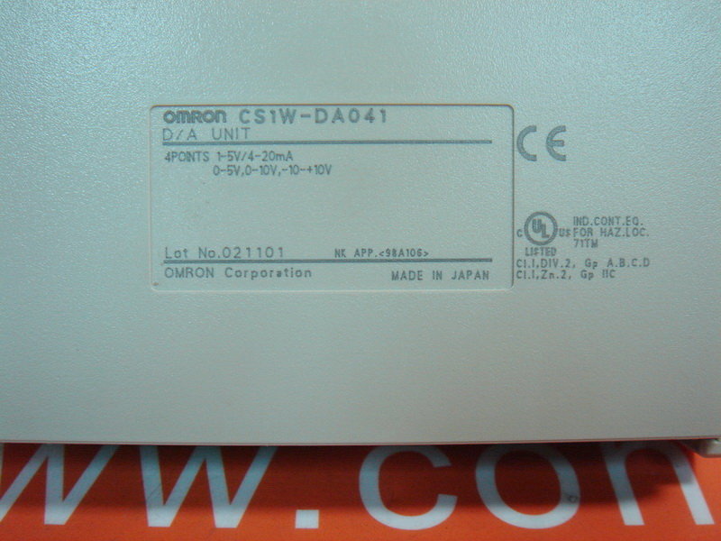 OMRON CS1W-DA041::::裕益科技有限公司::::OMRON,CS1W-DA041