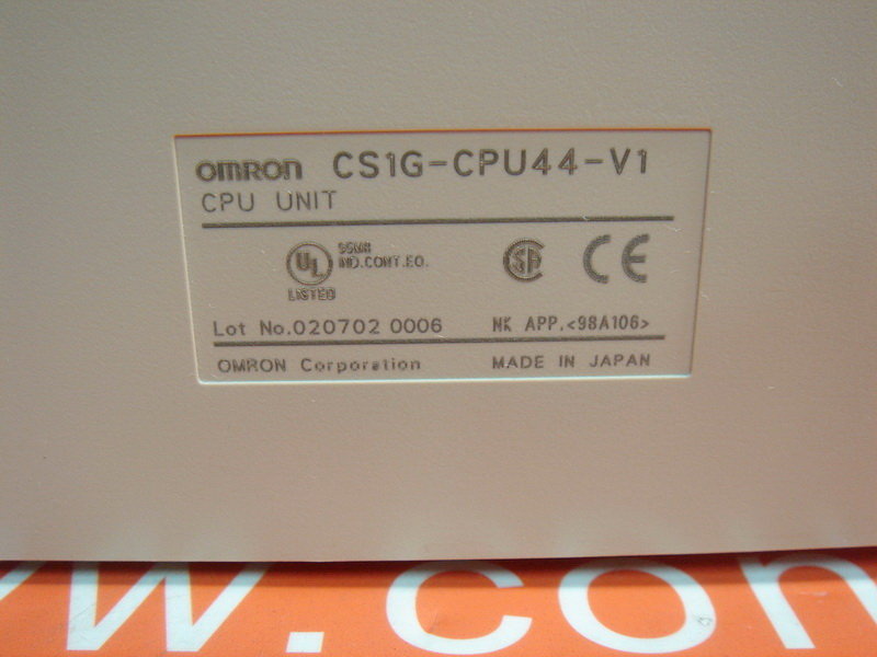 OMRON CS1G-CPU44-V1::::裕益科技有限公司::::OMRON,CS1G-CPU44-V1