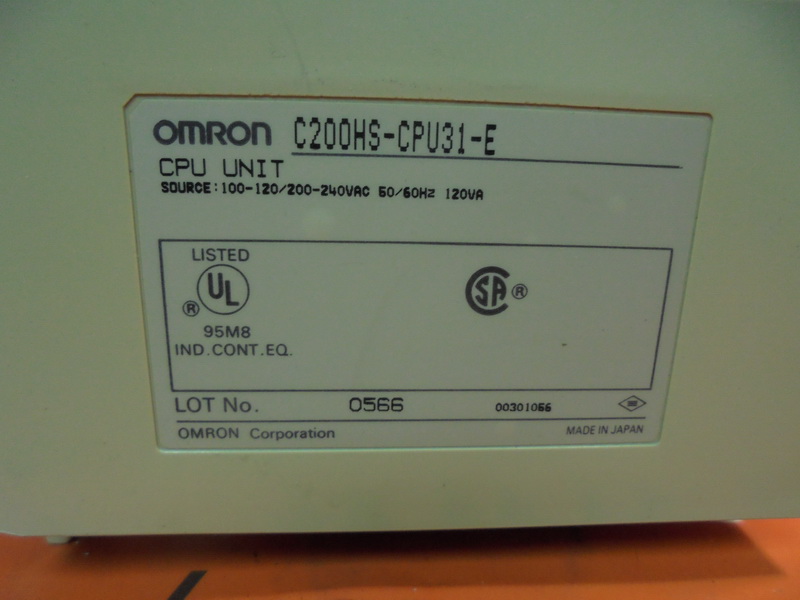 OMRON PROGRAMMBLE CONTROLLER C200HS- CPU31::::裕益科技有限公司::::OMRON,C200HS- CPU31