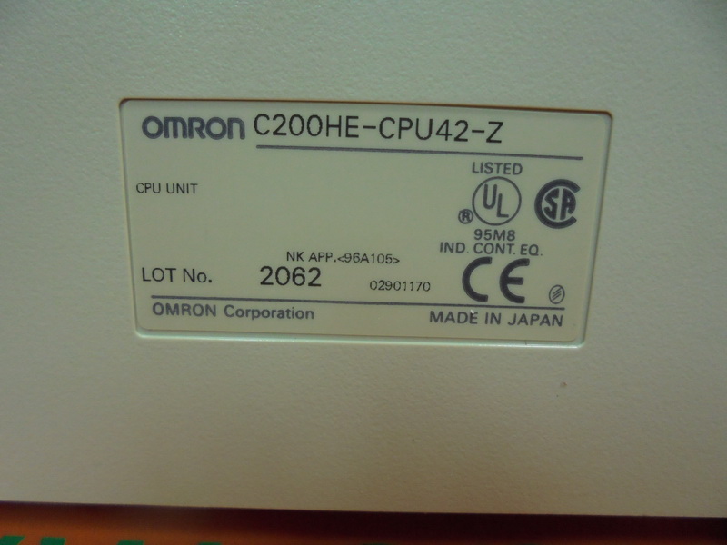 OMRON SYSMAC C200HE PROGRAMMABLE CONTROLLER CPU42-Z::::裕益科技有限公司 ...